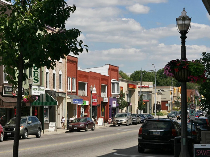 Barre's charming Main Street welcomes visitors with classic New England architecture and small-town vibes that feel like stepping back in time.