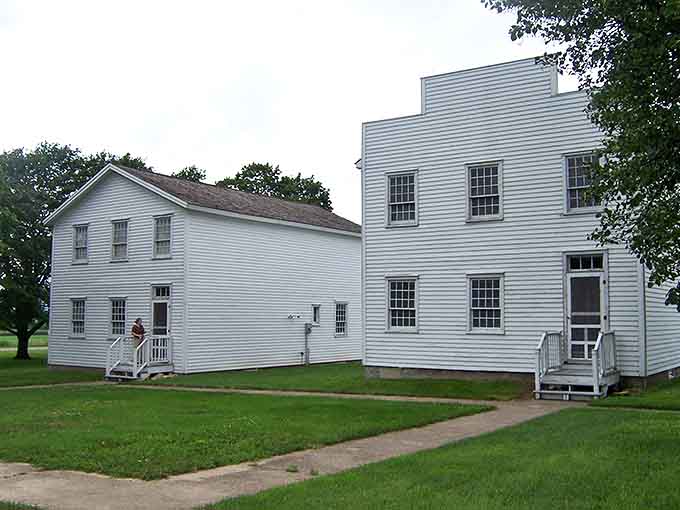The pristine white buildings of Belmont's historic site stand as elegant time capsules, whispering tales of political ambitions that almost were.