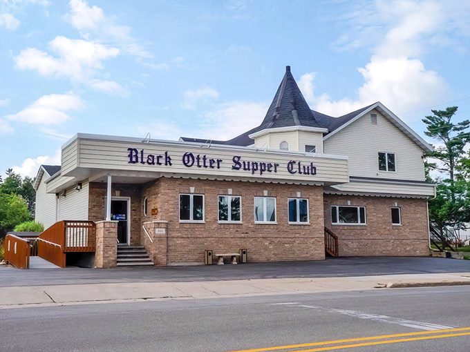 That turret isn't just for show; it's basically a beacon announcing "massive prime rib this way" to hungry travelers across Hortonville.