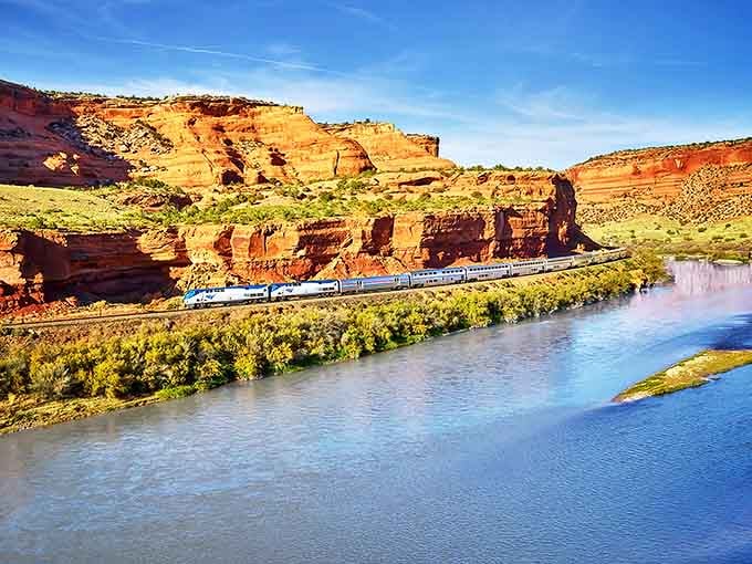 The Empire Builder snakes through dramatic canyon country&mdash;proof that Wisconsin's scenery can hold its own against any postcard.