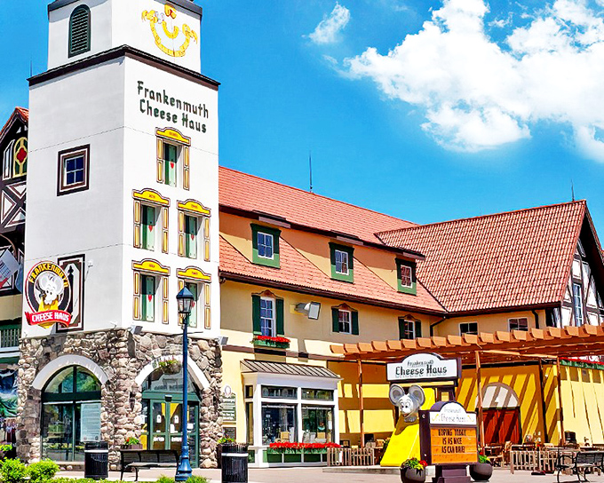 Frankenmuth Cheese Haus stands proudly with its Bavarian-style architecture, beckoning cheese lovers like a dairy lighthouse in a sea of ordinary attractions.