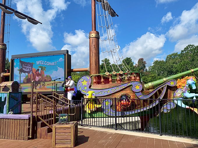 Welcome to wonderland! Give Kids The World Village's entrance promises the magical journey that awaits beyond those colorful gates.