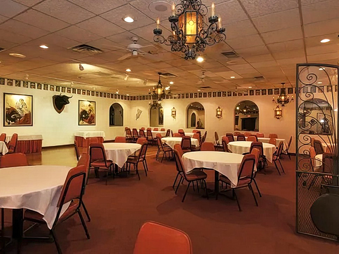 White tablecloths and warm lighting create an atmosphere where memories are made between bites of enchiladas and sips of margaritas.