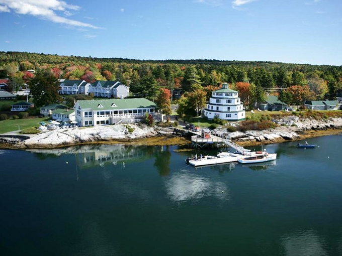 Phippsburg: Where white clapboard meets blue water &ndash; Maine's coastal charm distilled into one perfect, postcard-worthy harbor view. Photo credit: Lady Oyster