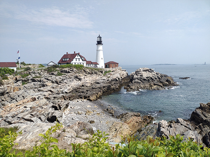 Portland Head Light: Where Maine's rugged coastline meets architectural perfection, creating the lighthouse equivalent of a supermodel pose.