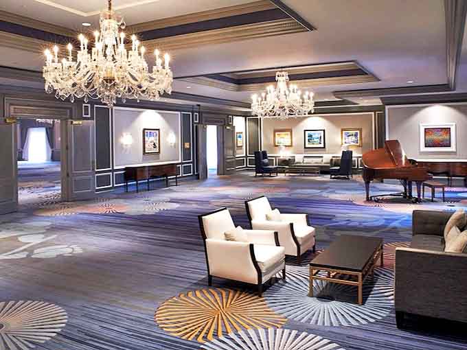 The Henry's elegant exterior promises luxury within &ndash; a Dearborn landmark that whispers "you've arrived" before you even step inside.