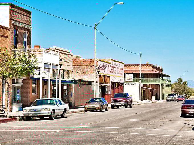 Main Street whispers tales of yesteryear, where brick buildings stand as silent witnesses to Florence's colorful past.