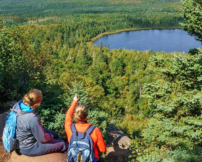 Oberg Lake shimmers like a sapphire amid Minnesota's northern wilderness, proving paradise doesn't need palm trees.