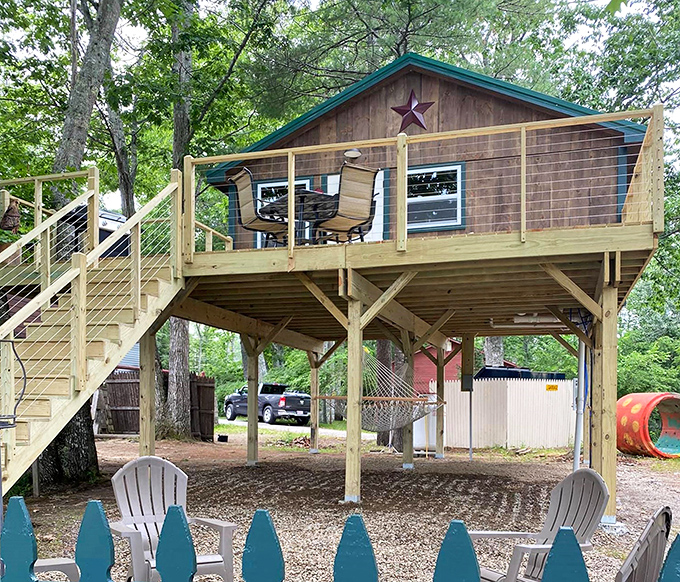 Bucksport/Fort Knox KOA Holiday welcomes visitors with rustic charm and modern comforts, proving camping doesn't have to mean roughing it.