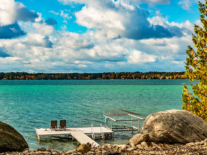 Torch Lake's legendary turquoise waters make you question whether your GPS has malfunctioned and sent you to the Caribbean instead of Michigan.