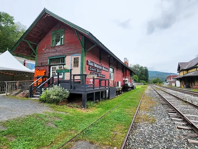 The historic red train depot housing Worthy Burger stands proudly alongside railroad tracks in South Royalton, Vermont &ndash; a culinary time machine disguised as a restaurant.
