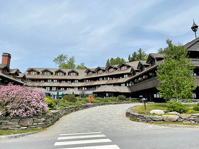 Alpine elegance meets Vermont charm at the Trapp Family Lodge, where European architecture embraces mountain vistas that change with each season.