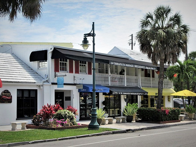 Multi-level shopping creates a vertical treasure hunt, with each floor promising new discoveries and air-conditioned respite from Florida's famous sunshine.