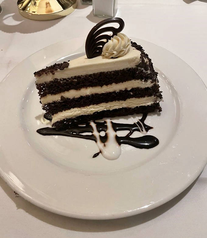 Baileys Chocolate Cake: Layer upon decadent layer of chocolate bliss&mdash;this isn't just dessert, it's the exclamation point at the end of a perfect meal.