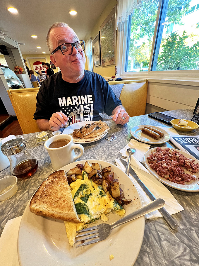 Breakfast bliss captured in real-time&mdash;that moment when the first bite of pancake meets genuine maple syrup and all seems right with the world.