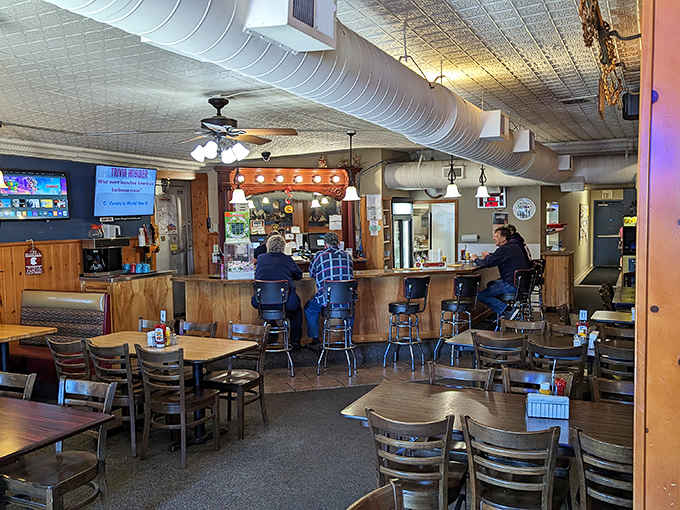 The dining area hums with conversation and laughter &ndash; the soundtrack to countless memorable meals shared among friends and family.