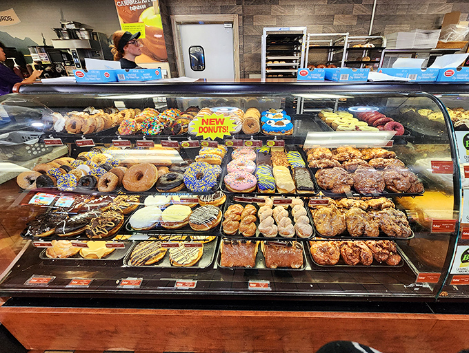 When the donut display requires this much real estate, you know someone's priorities are absolutely correct.
