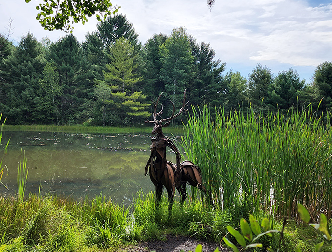 Half elk, half something magical &ndash; this centaur-like creation blends mythology with Wisconsin wildlife in unexpected harmony.