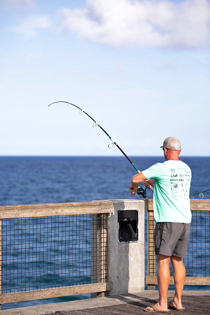 Fishing from Navarre Pier &ndash; where "the one that got away" stories are born and occasionally, actual fish are caught.