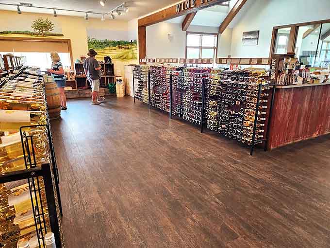 Wine bottle paradise &ndash; where "I'll just get one bottle" becomes "I need a bigger car" in record time.