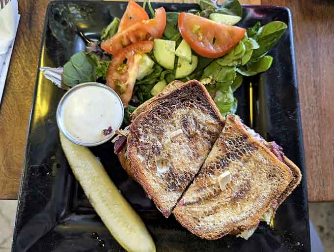 The Reuben sandwich brings deli-style excellence to Arizona, proving that great food transcends geographical expectations and boundaries.