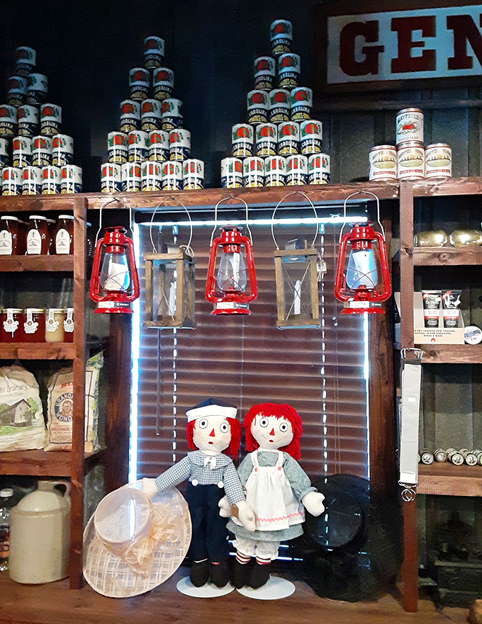 Red lanterns hang ready for the next power outage, reminding us that emergency preparedness once meant practical tools, not apocalypse hoarding.