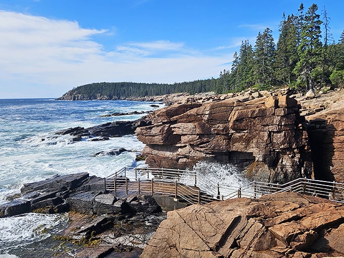 Maine's coastline unfolds like nature's own masterpiece &ndash; where every brushstroke of wave against rock adds to the canvas.