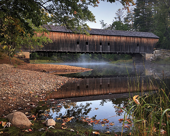 Details matter: the stone and wooden foundations have supported countless crossings since Buchanan was president of a not-yet-divided nation.
