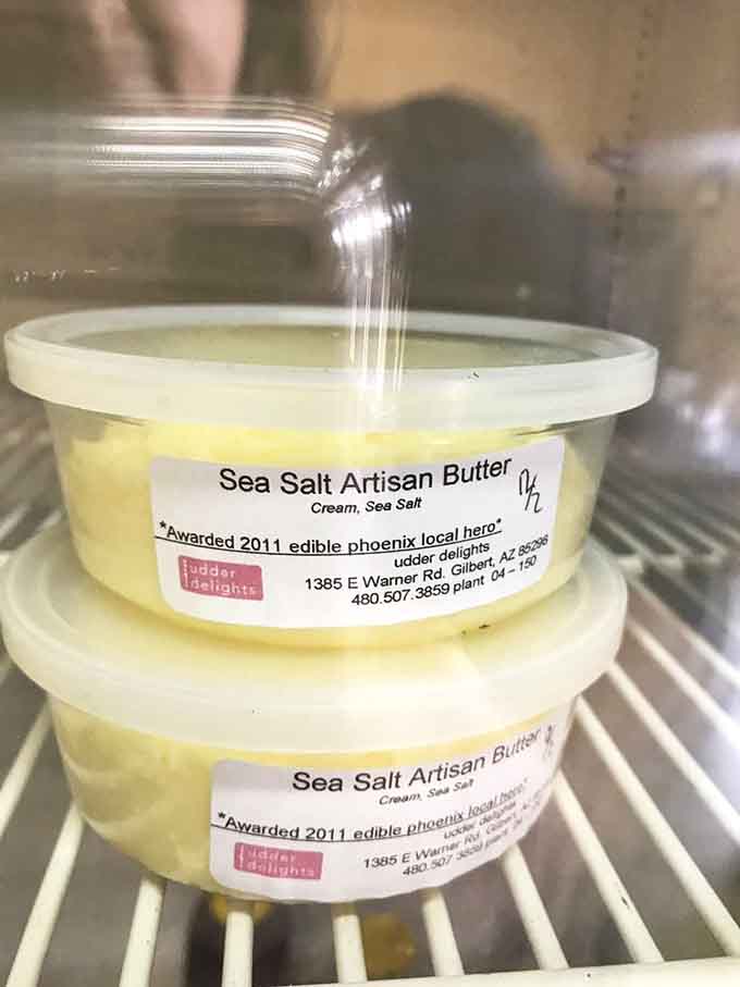 Award-winning sea salt butter that's fancier than anything you'll find at your average grocery store dairy aisle.