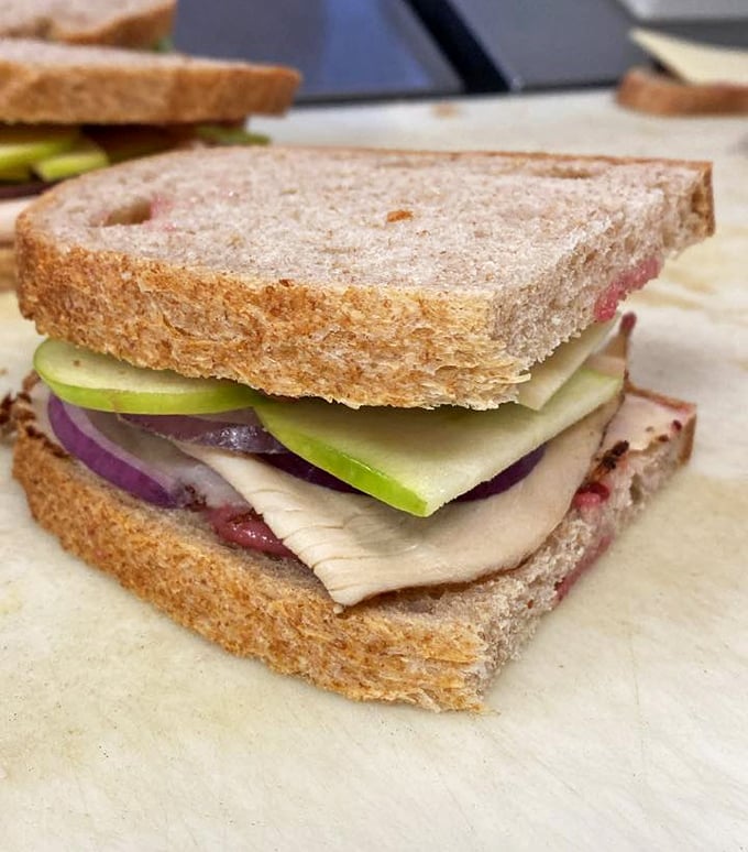The Vermonter sandwich brings together turkey, apple slices, and sharp cheddar in a combination that could only come from the Green Mountain State.