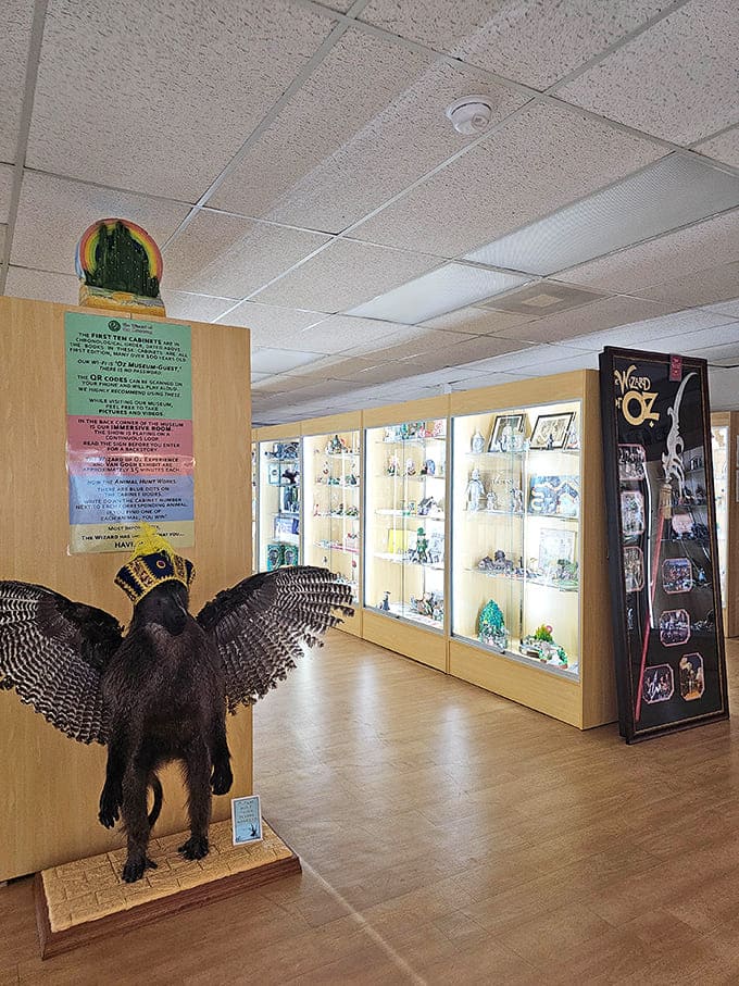 Cabinet after cabinet showcases collectibles that would make any serious Oz fan weak in the knees and reaching for their wallet.