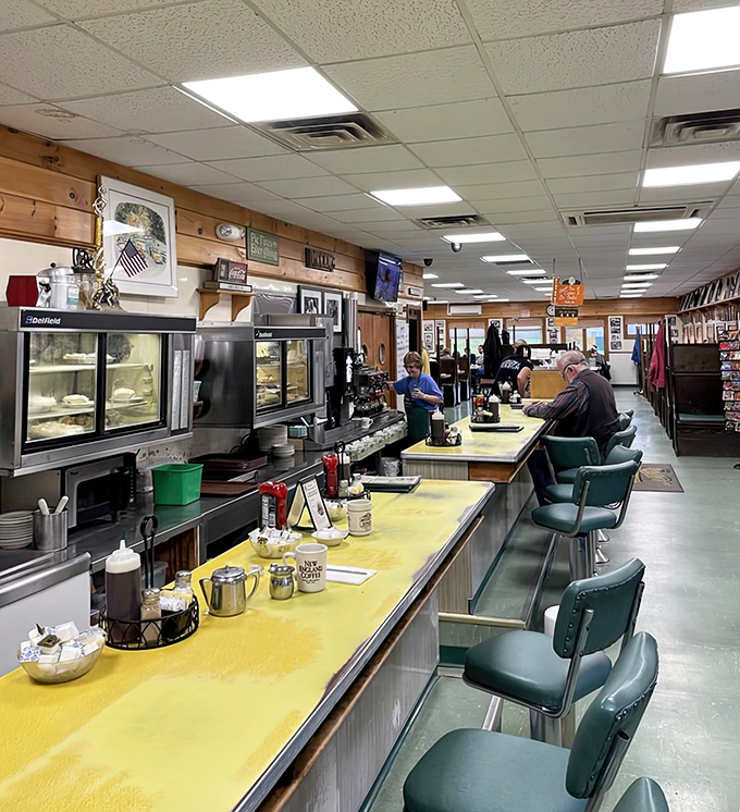 Counter service with a side of local wisdom &ndash; where coffee refills come without asking and conversation flows freely.