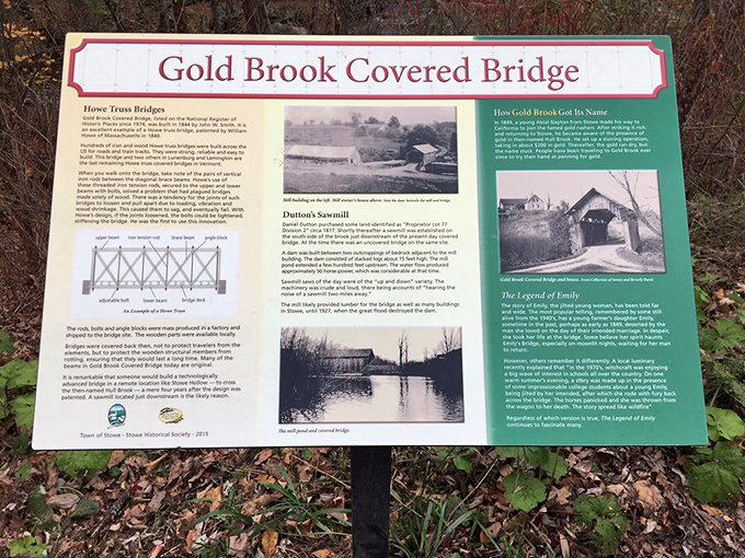 The historical marker tells Emily's official story, though locals add their own embellishments with each telling.