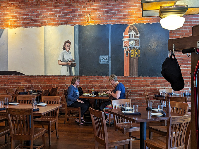 The dining room hums with the perfect energy &ndash; not too quiet, not too loud &ndash; just right for enjoying both the food and the company.