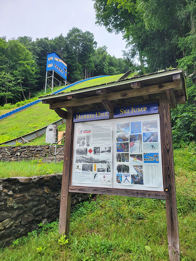 Harris Hill Ski Jump sends daring athletes soaring through Vermont skies, a thrilling spectacle that's been drawing crowds since 1922.
