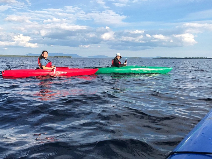 Kayakers explore Moosehead's vast expanse, finding solitude and adventure in equal measure on Maine's largest lake.