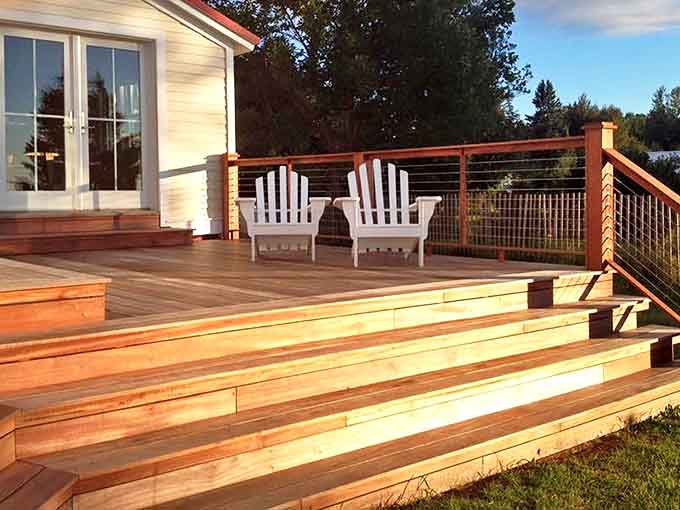 The wraparound deck offers front-row seats to Lake Superior's daily performance &ndash; a theater where the show changes hourly but never disappoints.