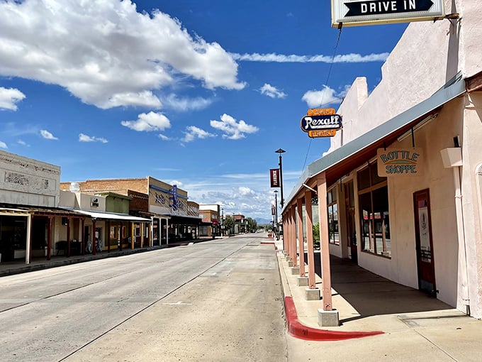 Strolling down Florence's streets, charming storefronts and local businesses invite you to explore the town's historic, welcoming vibe.