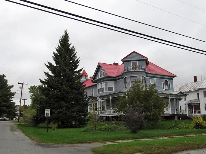 Historic homes with distinctive architecture line Hartland's quiet streets, preserving the character of this inland Maine community.