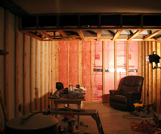 Basement renovation or Maine "downcellah" project? Either way, it's where memories are made and treasures are stored.