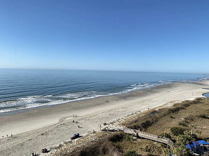 Wide sandy shores and gentle waves make Folly Beach a paradise for sun-seekers. This South Carolina gem offers the perfect balance of relaxation and fun.