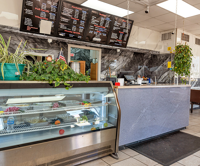 The command center of culinary magic, where orders are placed and dreams of crispy deliciousness begin their journey to reality.