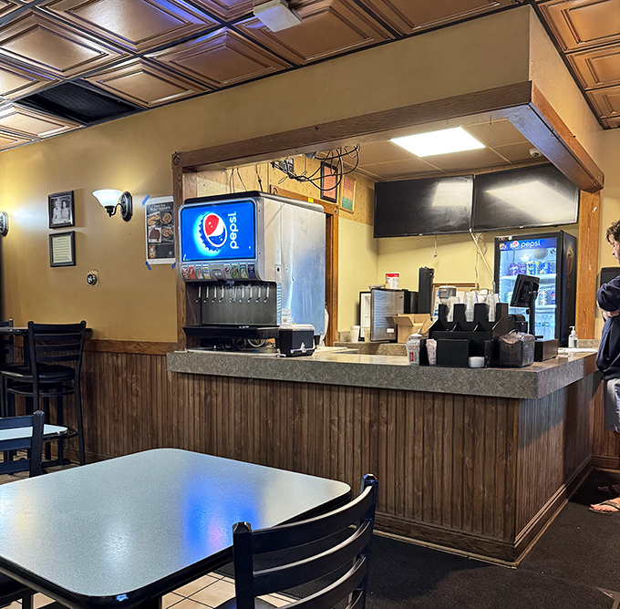 The counter service area – where culinary dreams come true and ponza rotta magic happens before your very eyes.