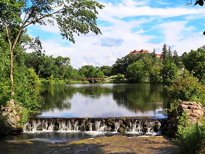 Nature's classroom spreads before you at "the Arb," where restored prairie meets woodland trails in this 800-acre ecological treasure.
