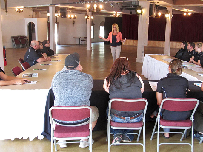 Knowledge sharing happens in royal surroundings, where everyday Michigan gatherings take on an air of distinction within these castle walls.