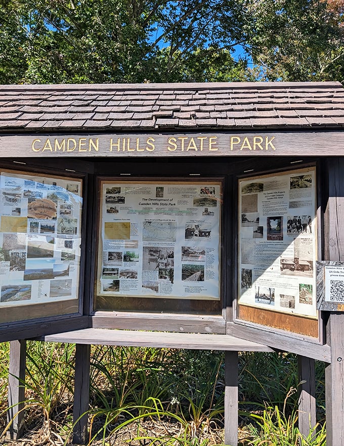 Camden Hills welcome center: Where adventures begin and memories are mapped out.