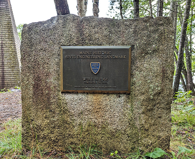 Official recognition: this plaque confirms what visitors instinctively feel &ndash; they're experiencing a genuine piece of American engineering history.