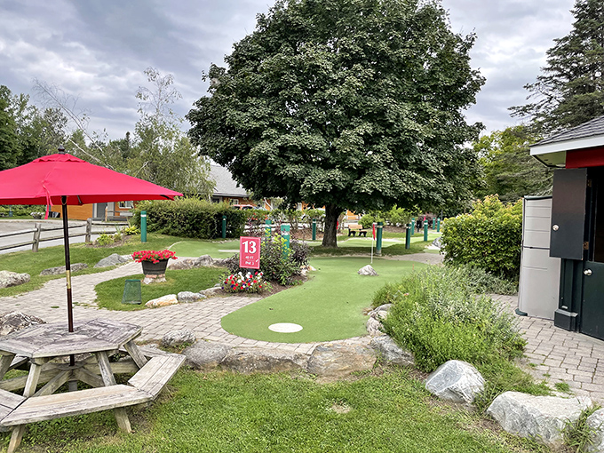 Mini-golf in the mountains &ndash; because putting through a windmill is even more fun with alpine air in your lungs.