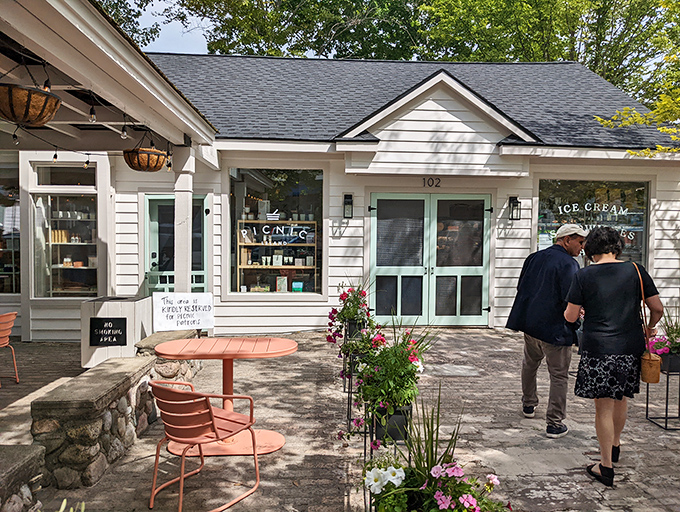 Even a simple picnic becomes extraordinary in Leland, where every bench offers a view and every breeze carries possibilities.