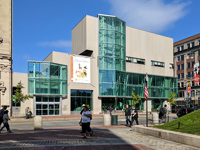 Modern glass meets urban sophistication &ndash; where books get the architectural showcase they deserve in downtown Portland.